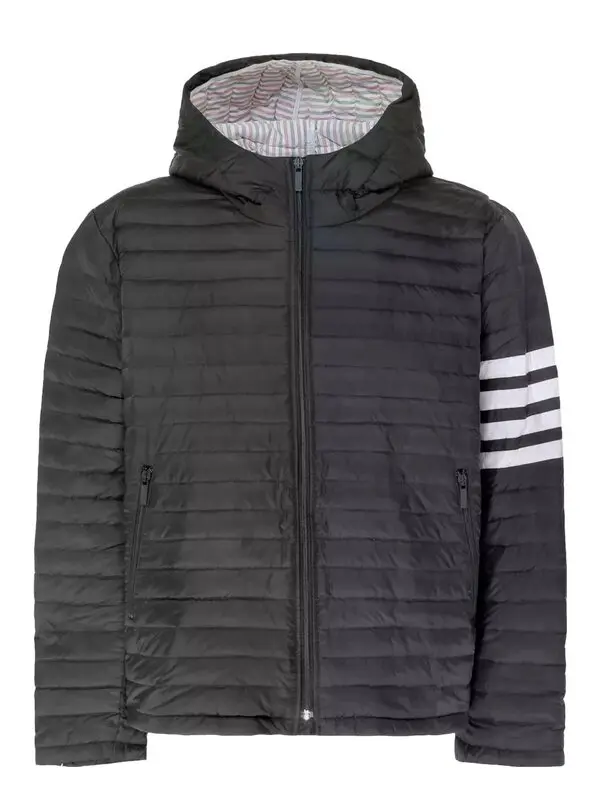 Thom Browne 4-bar Stripe Padded Jacket - Black