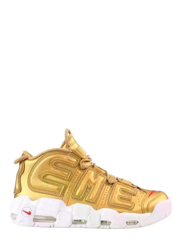 Supreme X Air More Uptempo Suptempo Sneakers - Gold