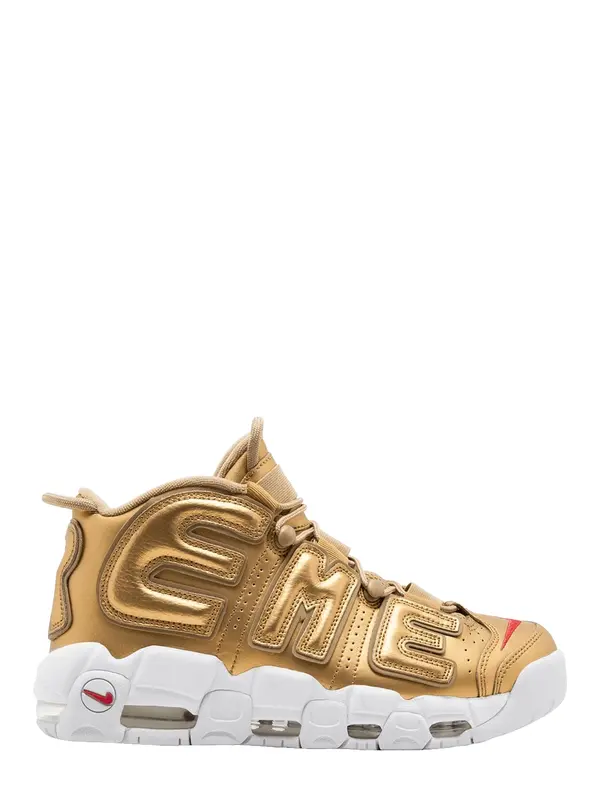 Supreme X Air More Uptempo Suptempo Sneakers - Metallic