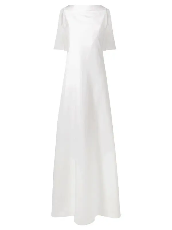Givenchy Sleeveless Cape Gown - White