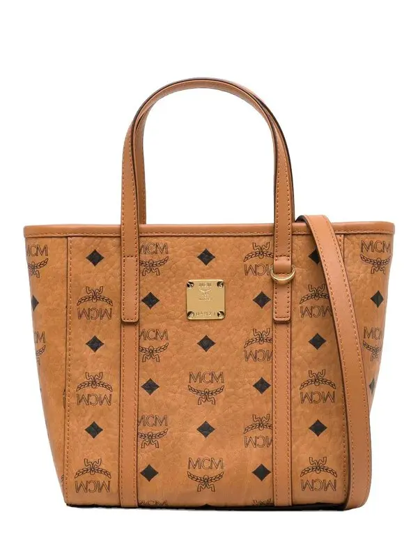 Mcm Mini Aren Tote Bag - Brown