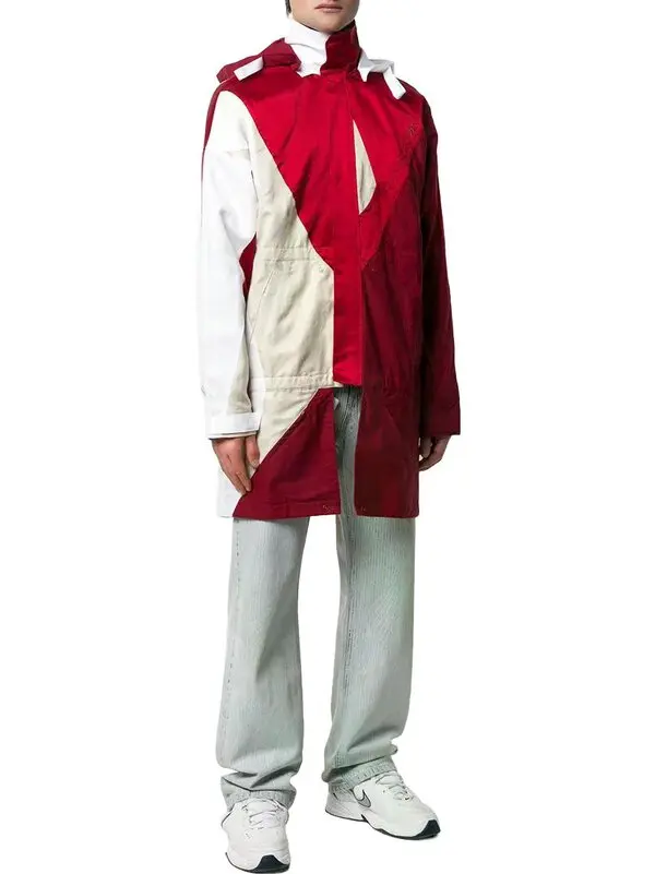 REEBOK Colour Block Raincoat - Red