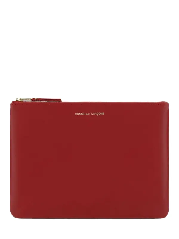 Comme Des Garçons Logo-print Leather Wallet - Red