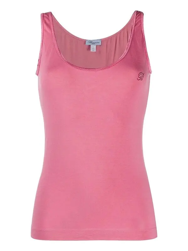 Blumarine Logo Sleeveless Top - Pink