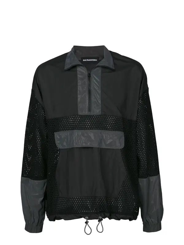 GOD'S MASTERFUL CHILDREN Mesh Panel Windbreakers - Black