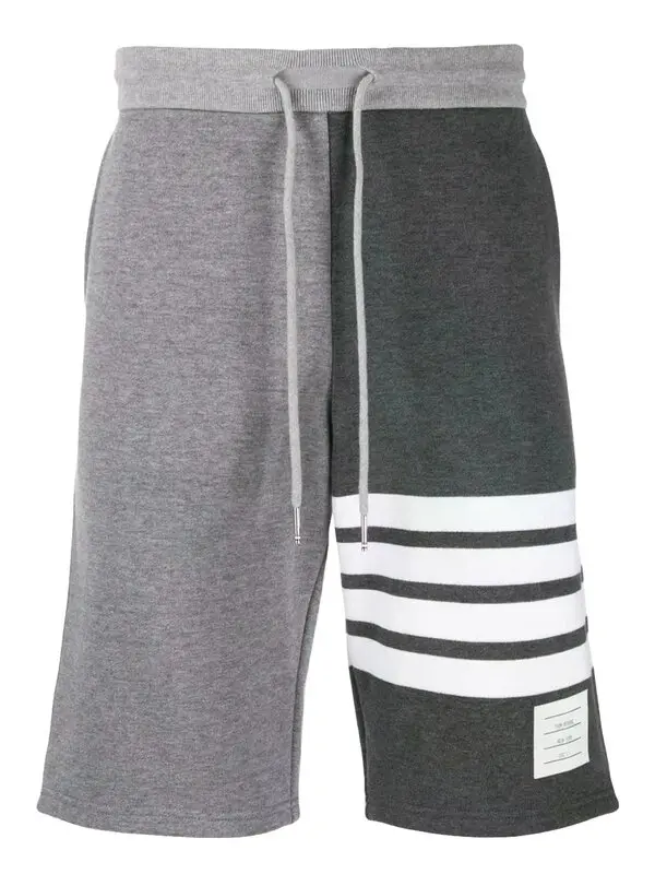 Thom Browne 4-bar Stripe Track Shorts - Grey