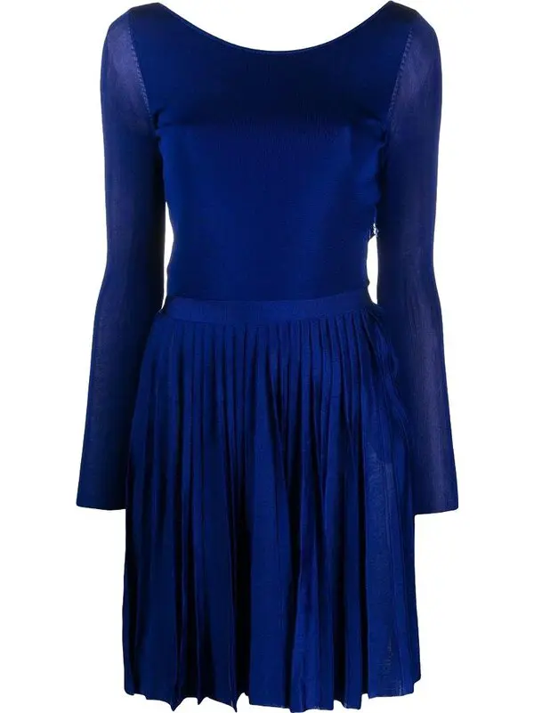 Dior 2000s Pleated Dress - Blue