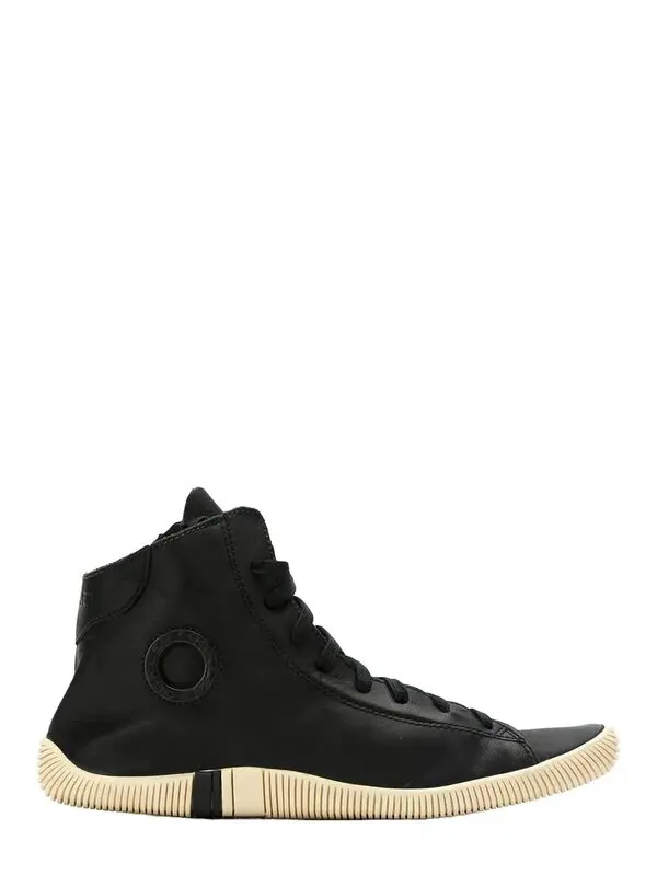 OSKLEN Leather Hi-top Sneakers - Black