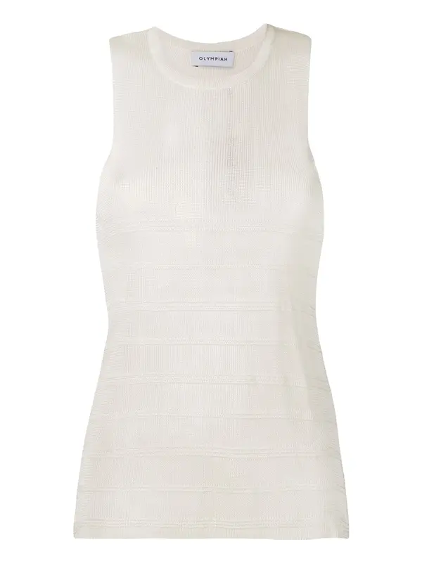 OLYMPIAH Oseille Knit Tank - White