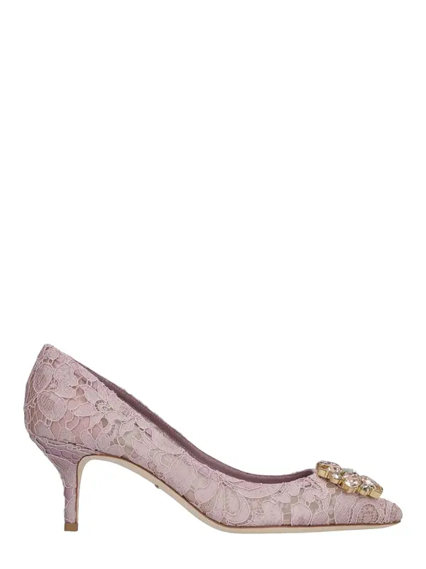 Dolce & Gabbana Bellucci Taormina Lace Pumps - Pink