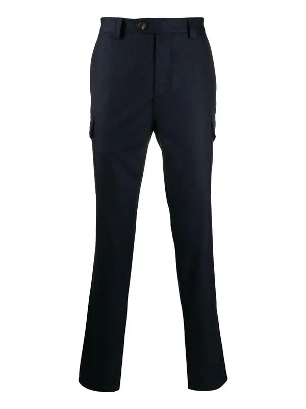 Brunello Cucinelli Tapered Tailored Trousers - Blue