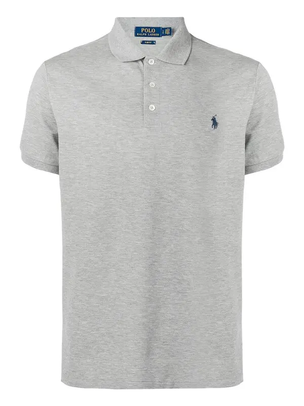 Polo Ralph Lauren Logo Polo T-shirt - Grey