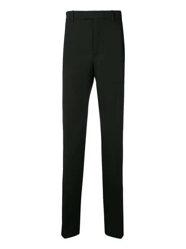 Calvin Klein Tartan Stripe Trousers - Black