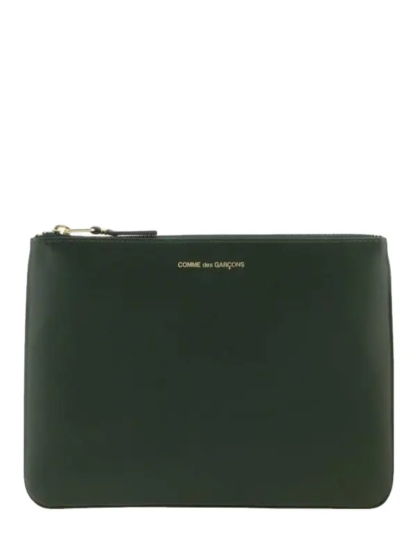 Comme Des Garçons Leather Pouch - Green