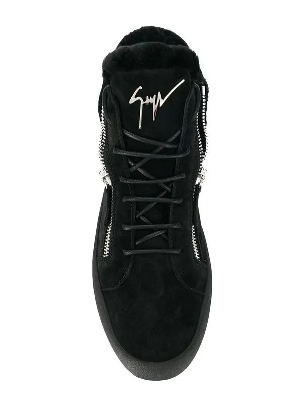 GIUSEPPE ZANOTTI Kriss Studded High Top Sneakers - Black