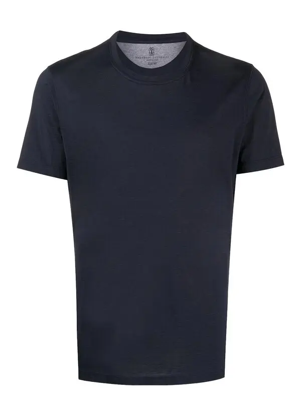 Brunello Cucinelli Short-sleeve Fitted T-shirt - Blue