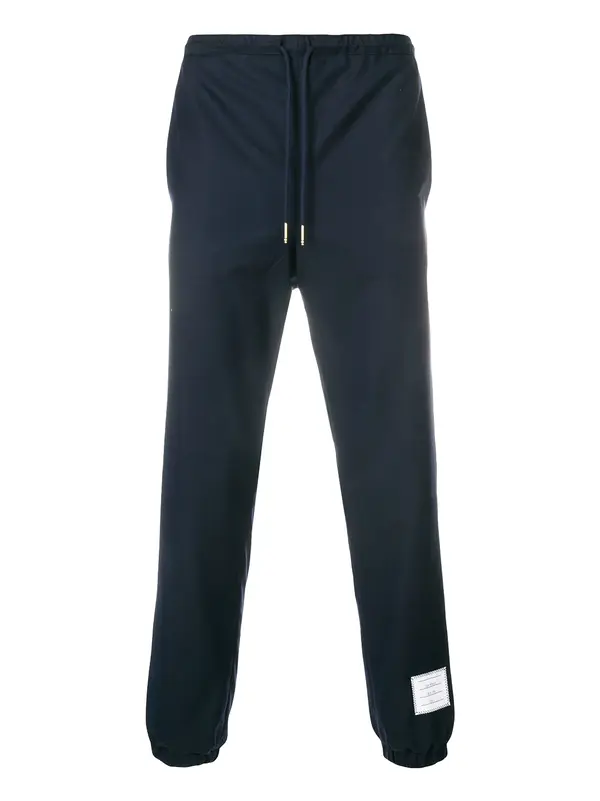 Thom Browne Drawstring-waist Wool Track Pants - Blue