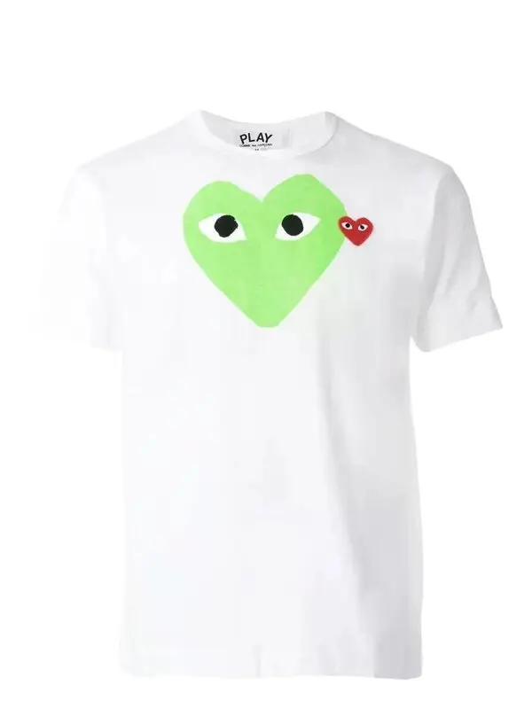 Play Comme Des Garcon Graphic Print T-shirt - White