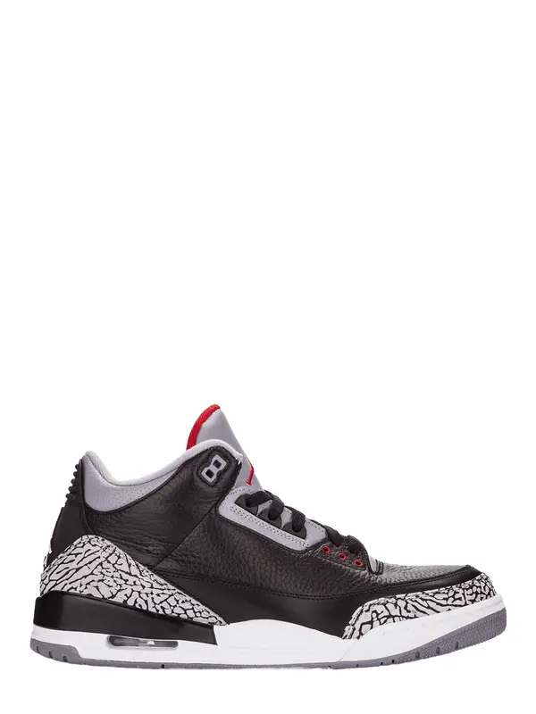 JORDAN 3 Retro Cement Sneakers - Black