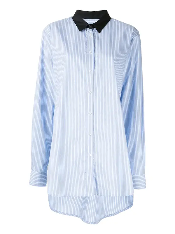 MACGRAW Truth Striped Shirt - Blue