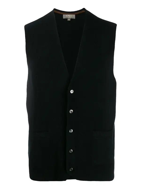 N.peal The Chelsea Milano Waistcoat - Black