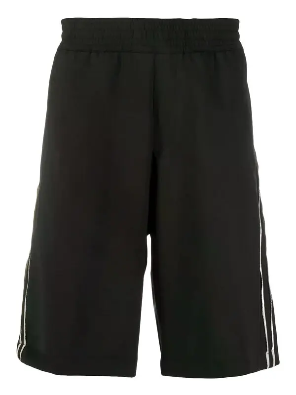 Neil Barrett Side Stripes Track Shorts - Black