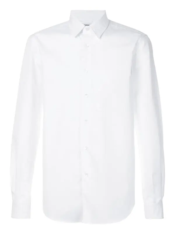 Aspesi Collared Cotton Shirt - White