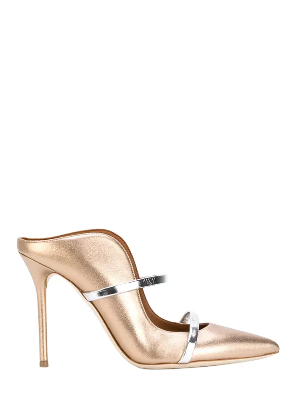 MALONE SOULIERS Maureen 100mm Mules - Metallic