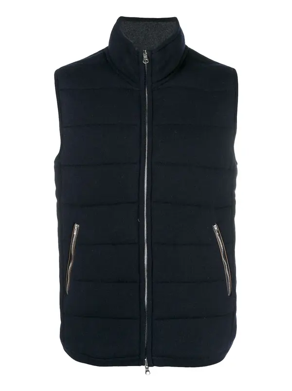 N.peal The Mall Quilted Gilet - Blue