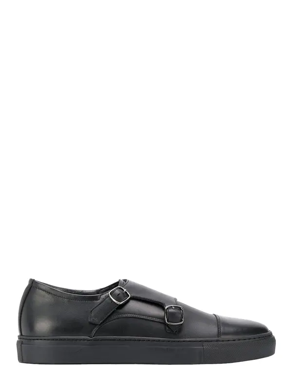 SCAROSSO Monk Strap Sneakers - Black