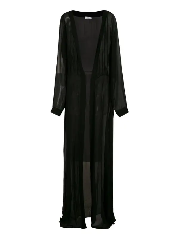 AMIR SLAMA Silk Kaftan - Black