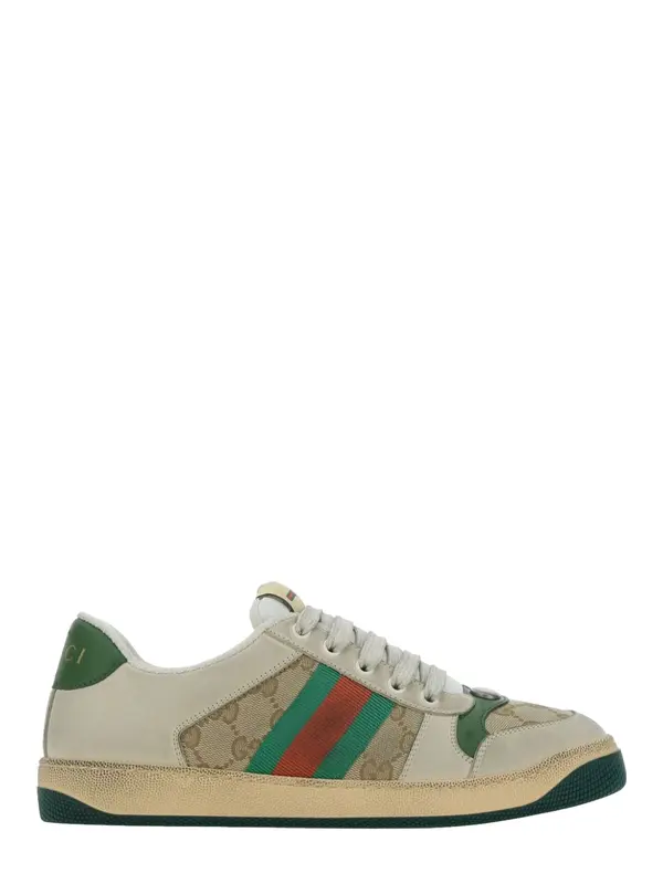 Gucci Screener Leather Sneakers - Neutrals