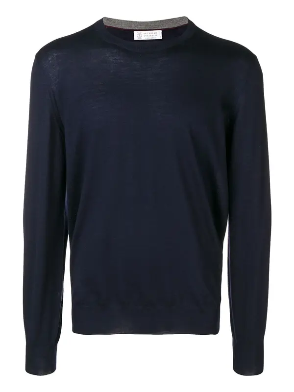 Brunello Cucinelli Crew Neck Jumper - Blue