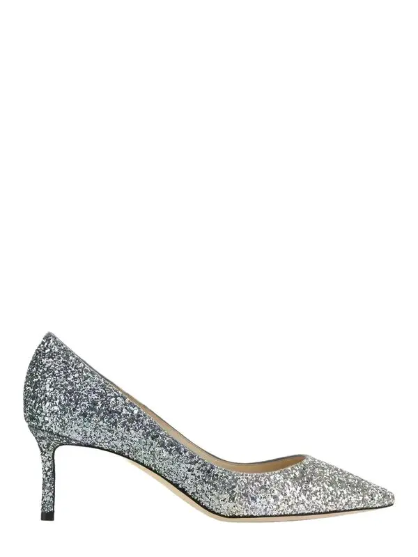 JIMMY CHOO 60mm Romy Glitter Pumps - Silver
