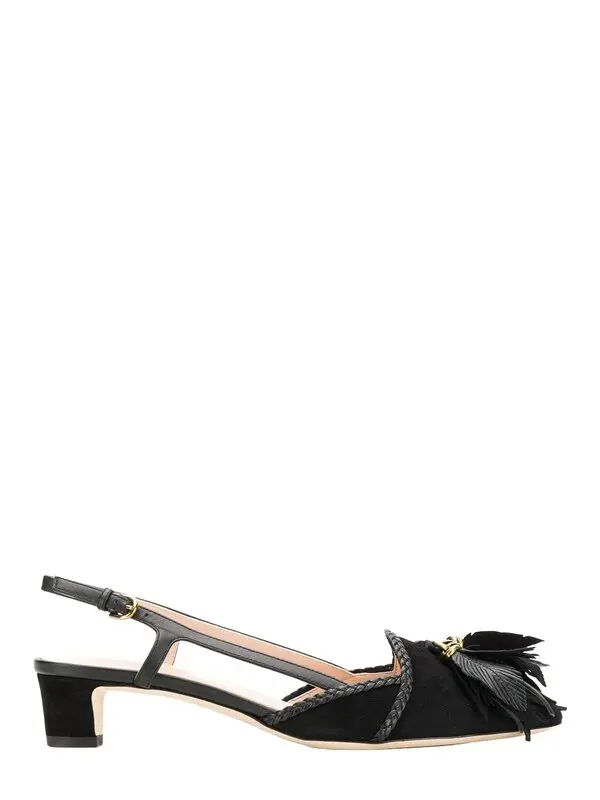 TOD'S Leaf Charm Pumps - Black