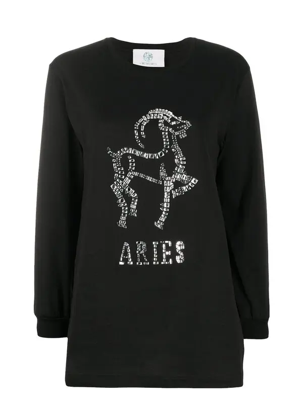 Alberta Ferretti Aries Crystal-embellished Jumper - Black