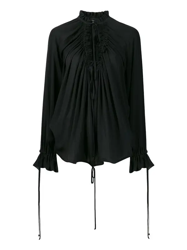 Dsquared2 Ruffle Blouse - Black