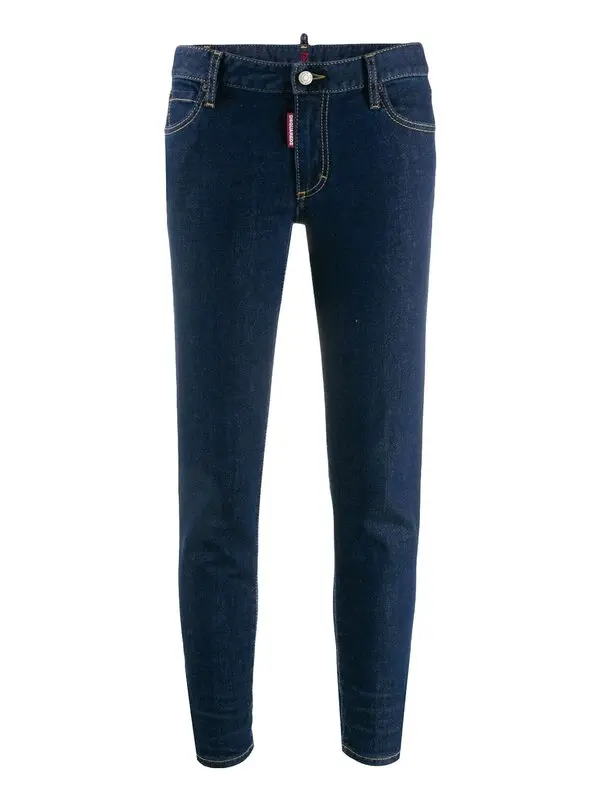 Dsquared2 Twiggy Cropped Jeans - Blue