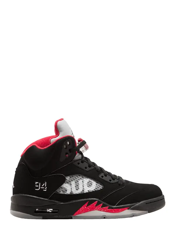 JORDAN X Supreme Air 5 Retro Sneakers - Black