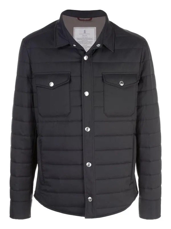 Brunello Cucinelli Slim-fit Padded Jacket - Blue