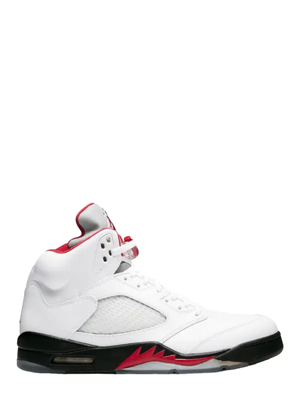 JORDAN Air 5 Retro Fire Red 2013 Sneakers - White