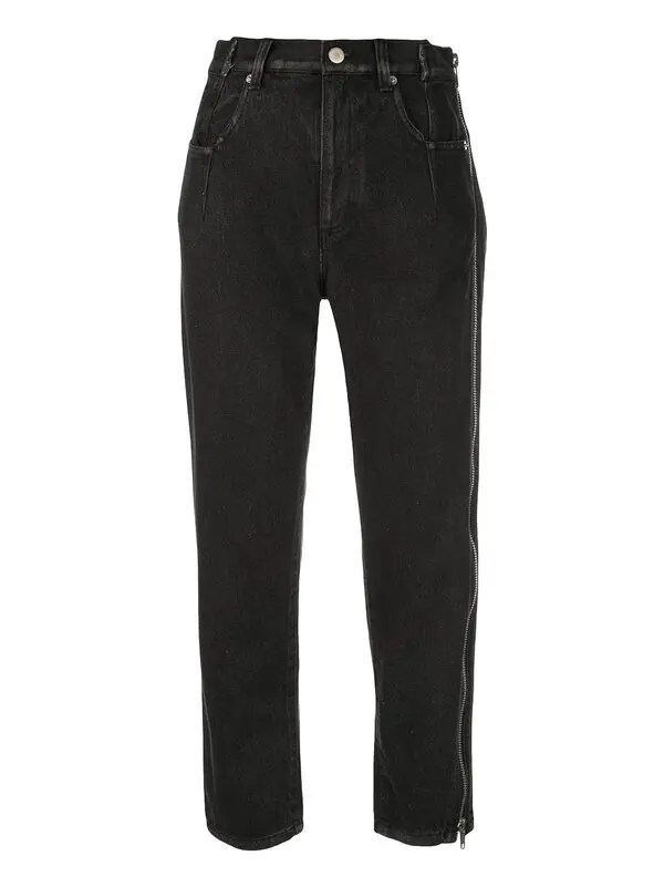 3.1 Phillip Lim Zip-detail Cropped Jeans - Black