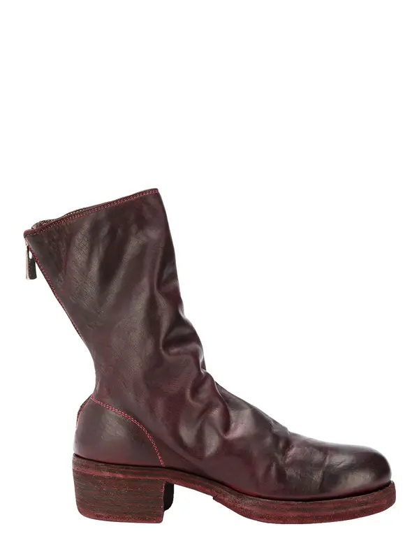 Guidi Worn Effect Boots - Brown