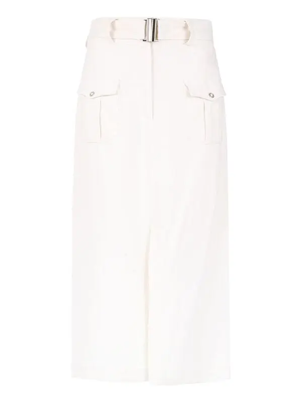 OLYMPIAH Roma Midi Skirt - White