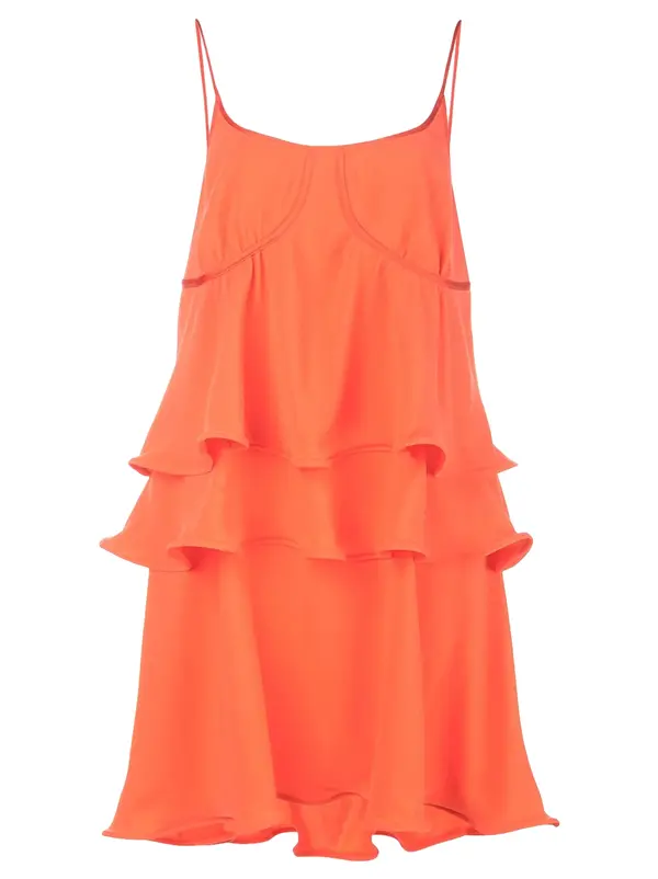 Sies Marjan Ruffle Dress - Orange