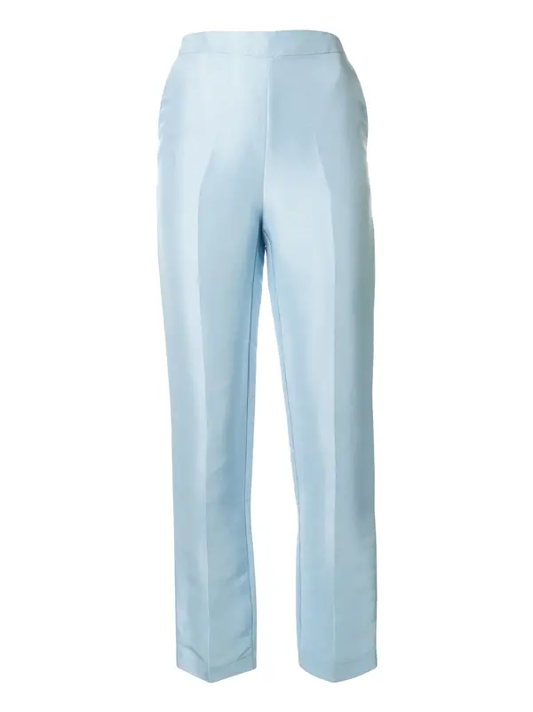 MACGRAW Non Chalant Silk Trousers - Blue