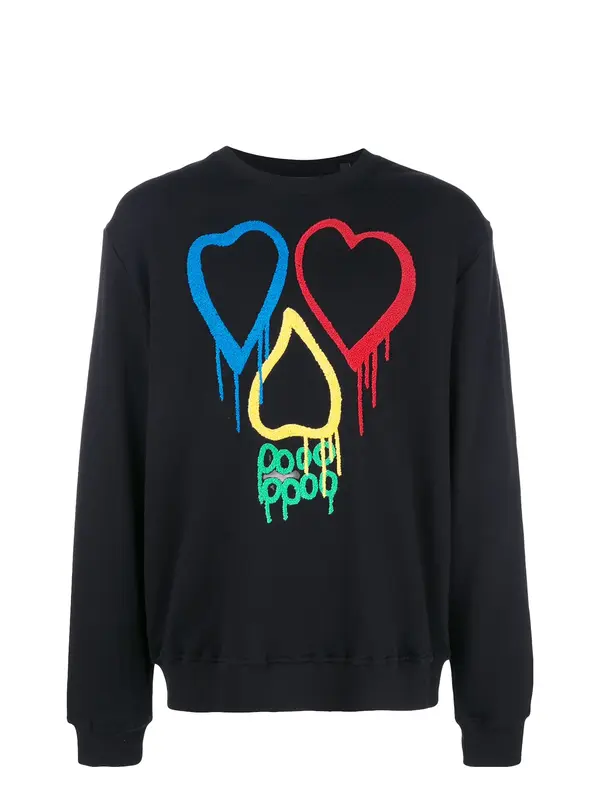 HACULLA. Rainbow Love Sweatshirt - Black