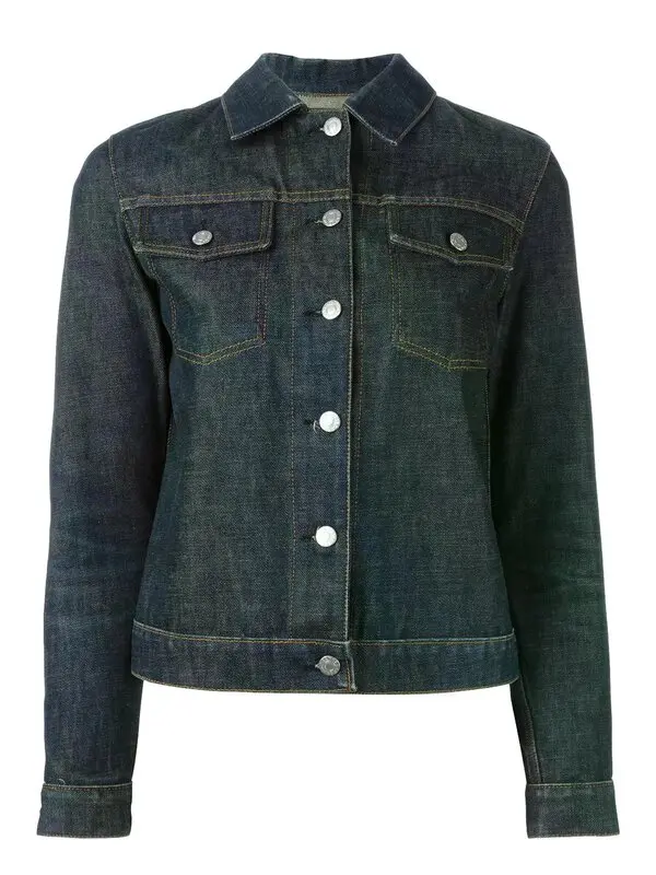 Helmut Lang 1999 Raw Denim Jacket - Blue