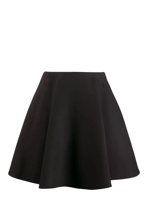 Valentino Garavani Flounced Crepe Skirt - Black