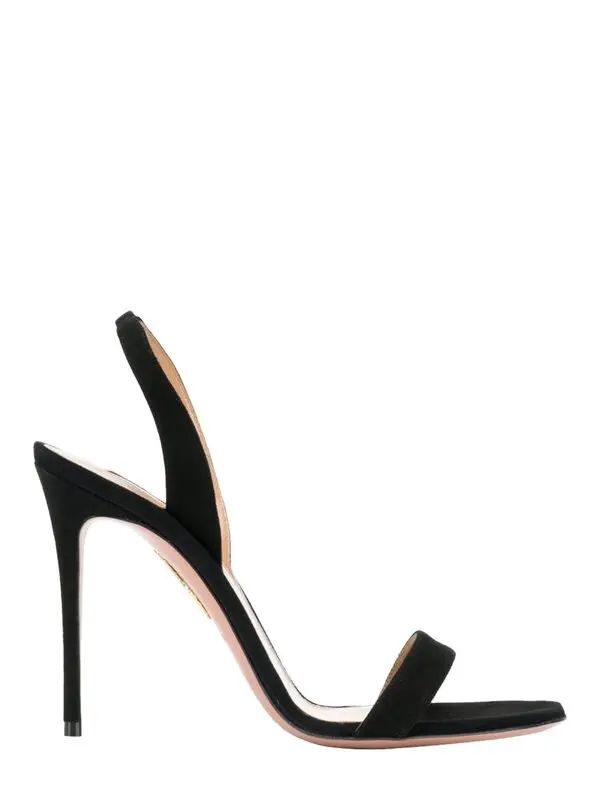 AQUAZZURA So Nude 105mm Sandals - Black